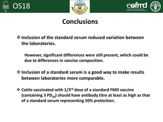OS18 - 10.b.3 Potency assessment of FMD Vaccines using standardised ...