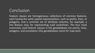 Creating a feature class | PPT