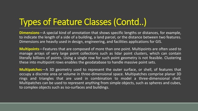 Creating a feature class | PPT