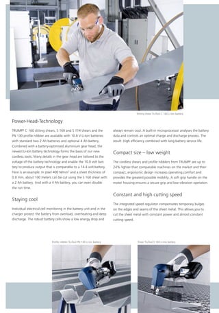 TRUMPF 10.8V Cordless Tools | PDF