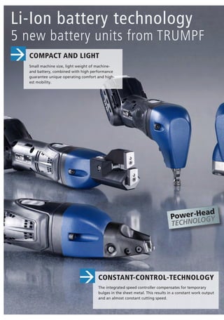 TRUMPF 10.8V Cordless Tools | PDF