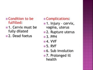10. operative obstetrics | PPT