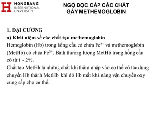 Ngộ độc Methemoglobin | PDF