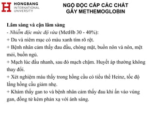 Ngộ độc Methemoglobin | PDF