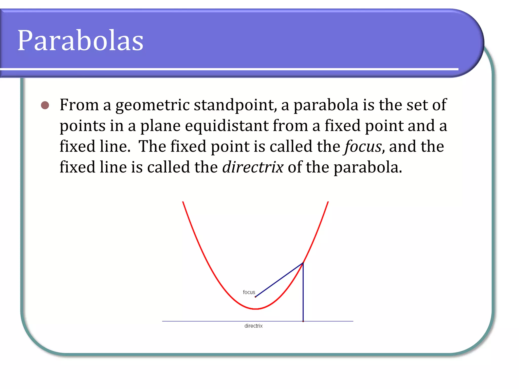 10.1 Parabolas | PPT