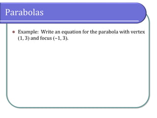 10.1 Parabolas | PPT