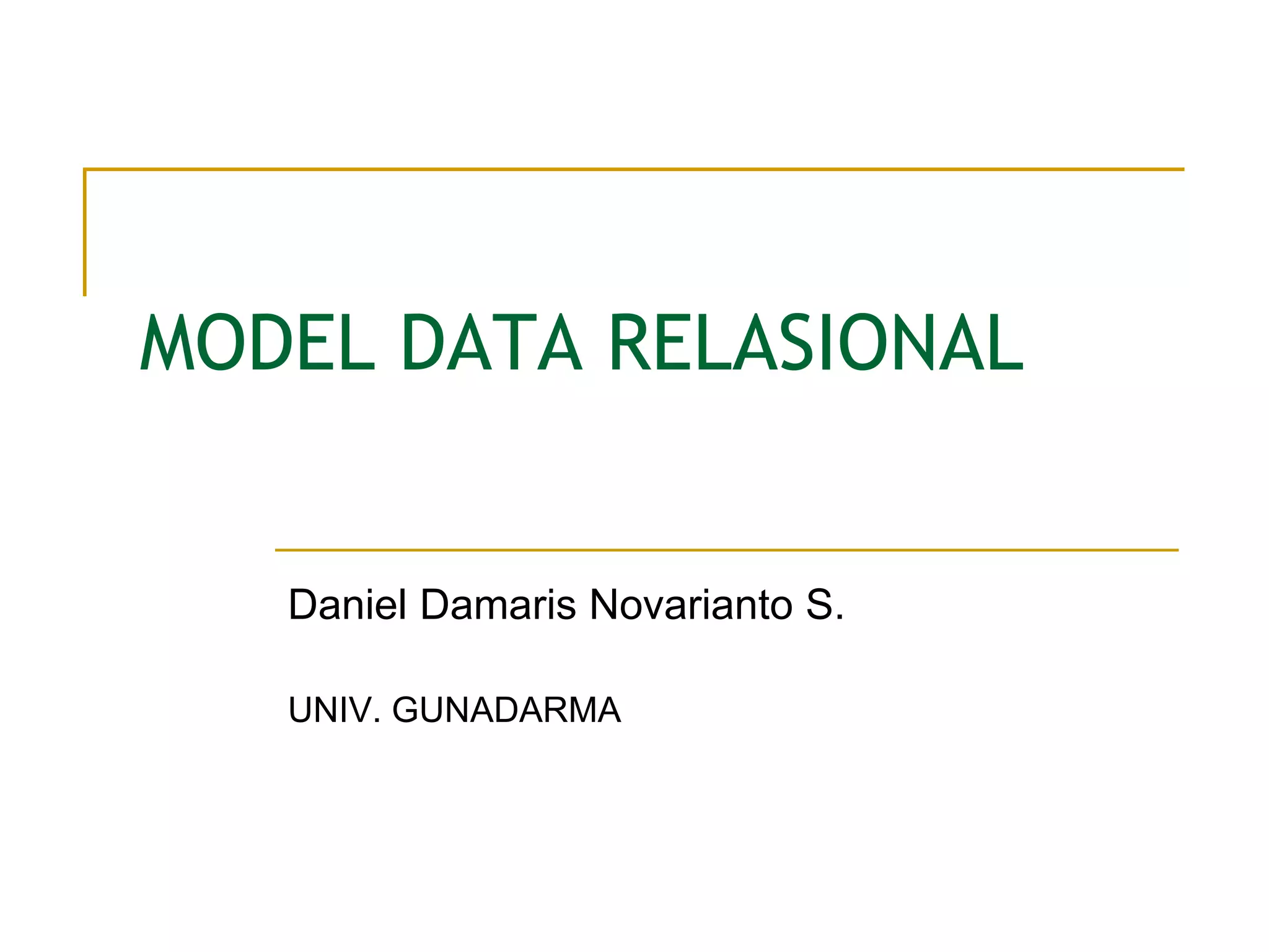 10. model data relasional | PPT