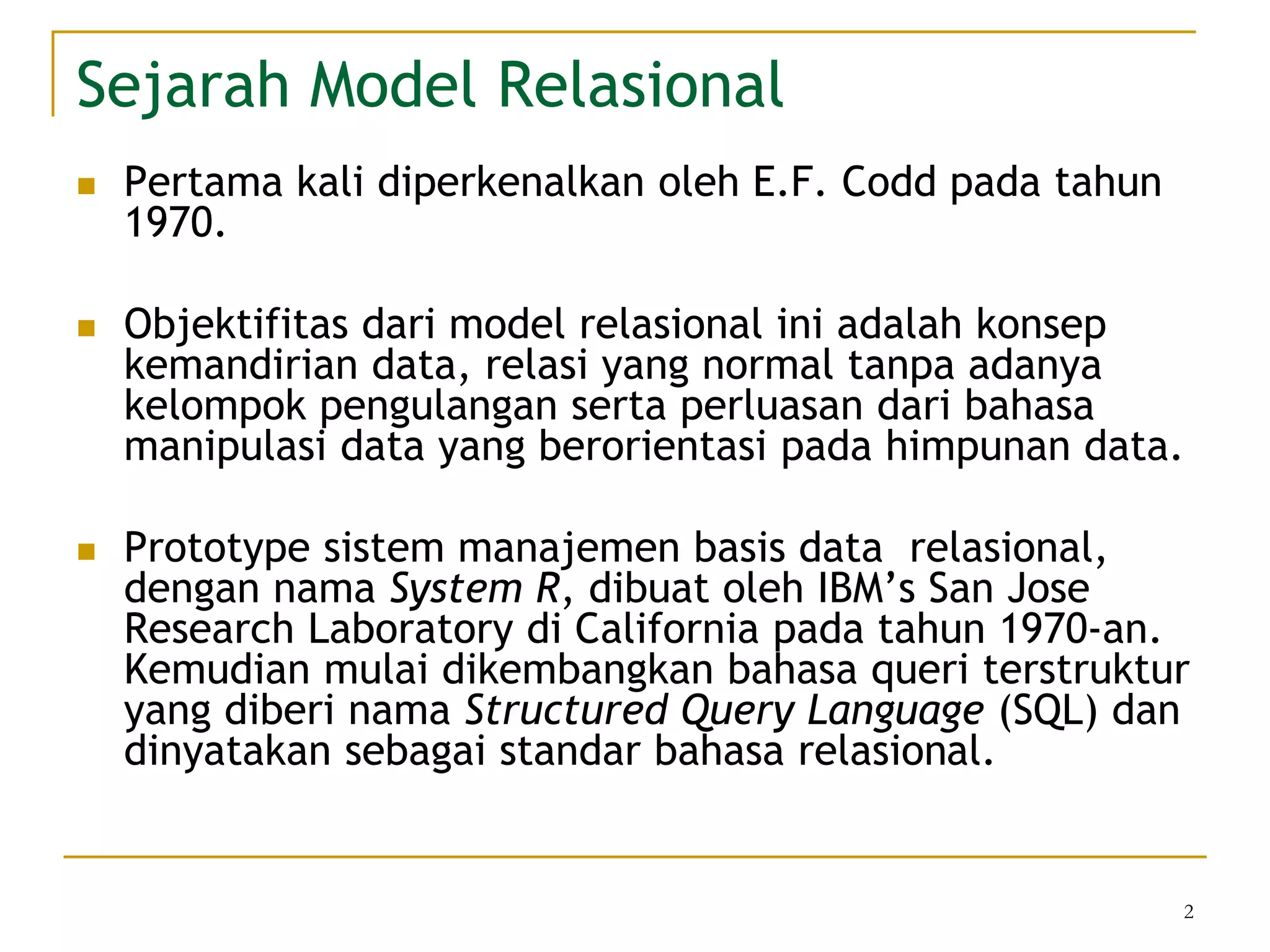10. model data relasional | PPT