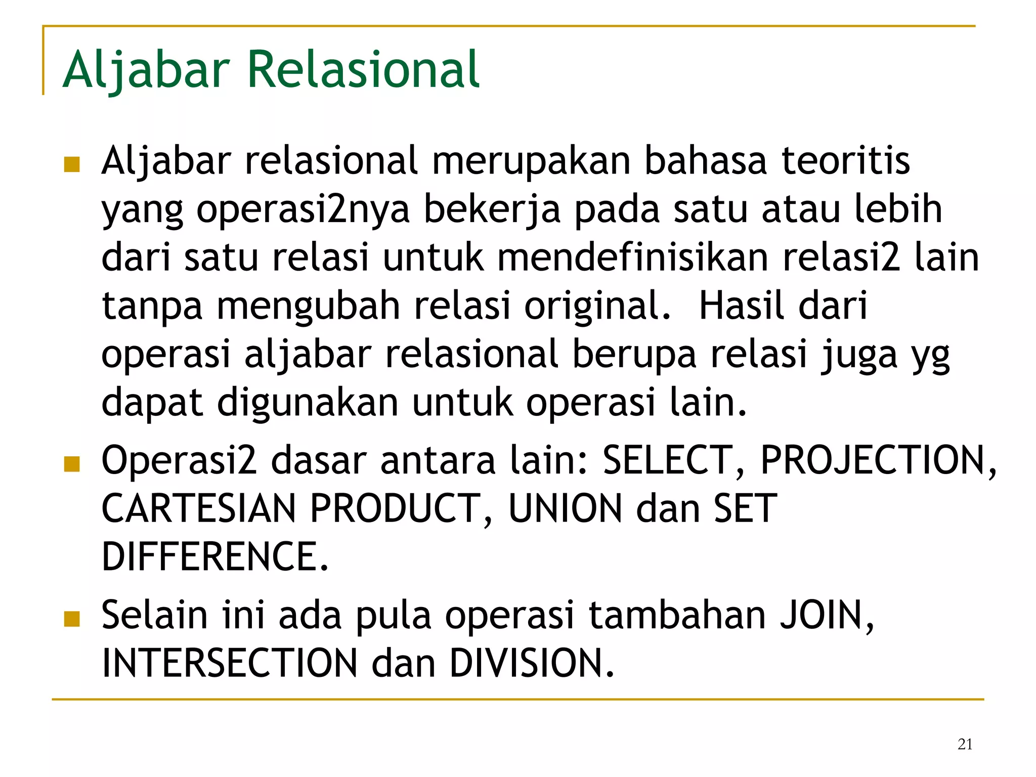 10. model data relasional | PPT