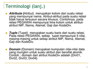 10. model data relasional | PPT