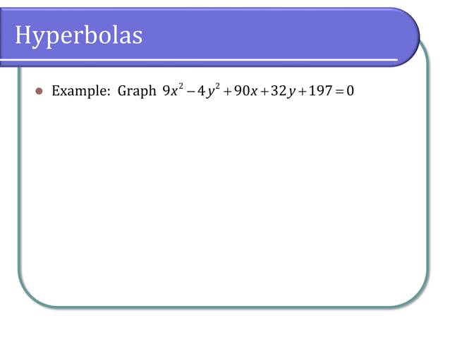 10.3 Hyperbolas | PPT