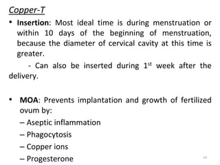 PHYSIOLOGY OFCONTRACEPTION | PPTX