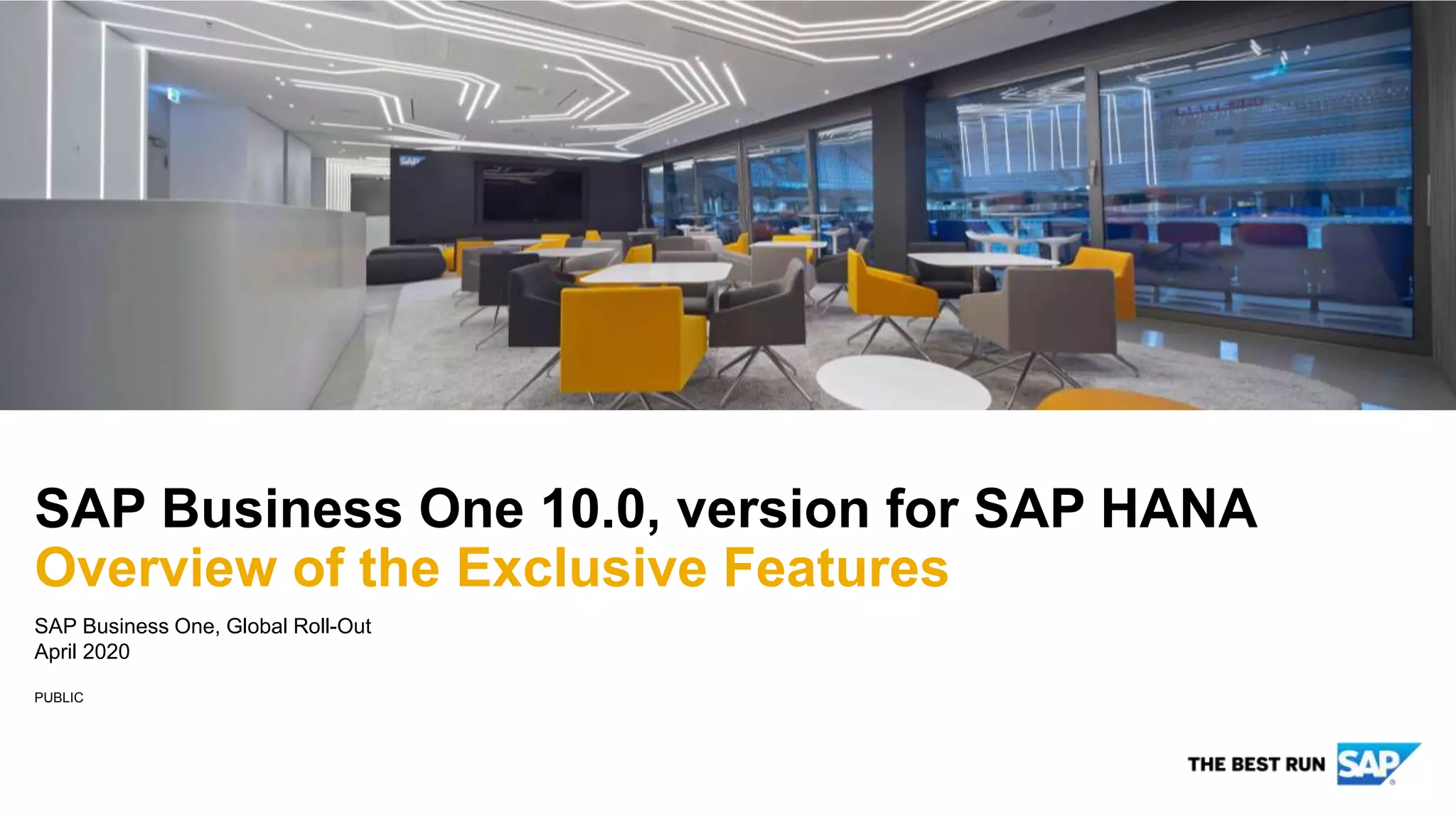 Overview presentation sap_business_one_version_10_for_sap_hana | PPTX