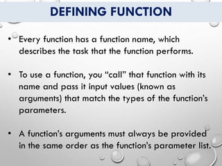 10. funtions and closures IN SWIFT PROGRAMMING | PDF | Programming Languages | Computing