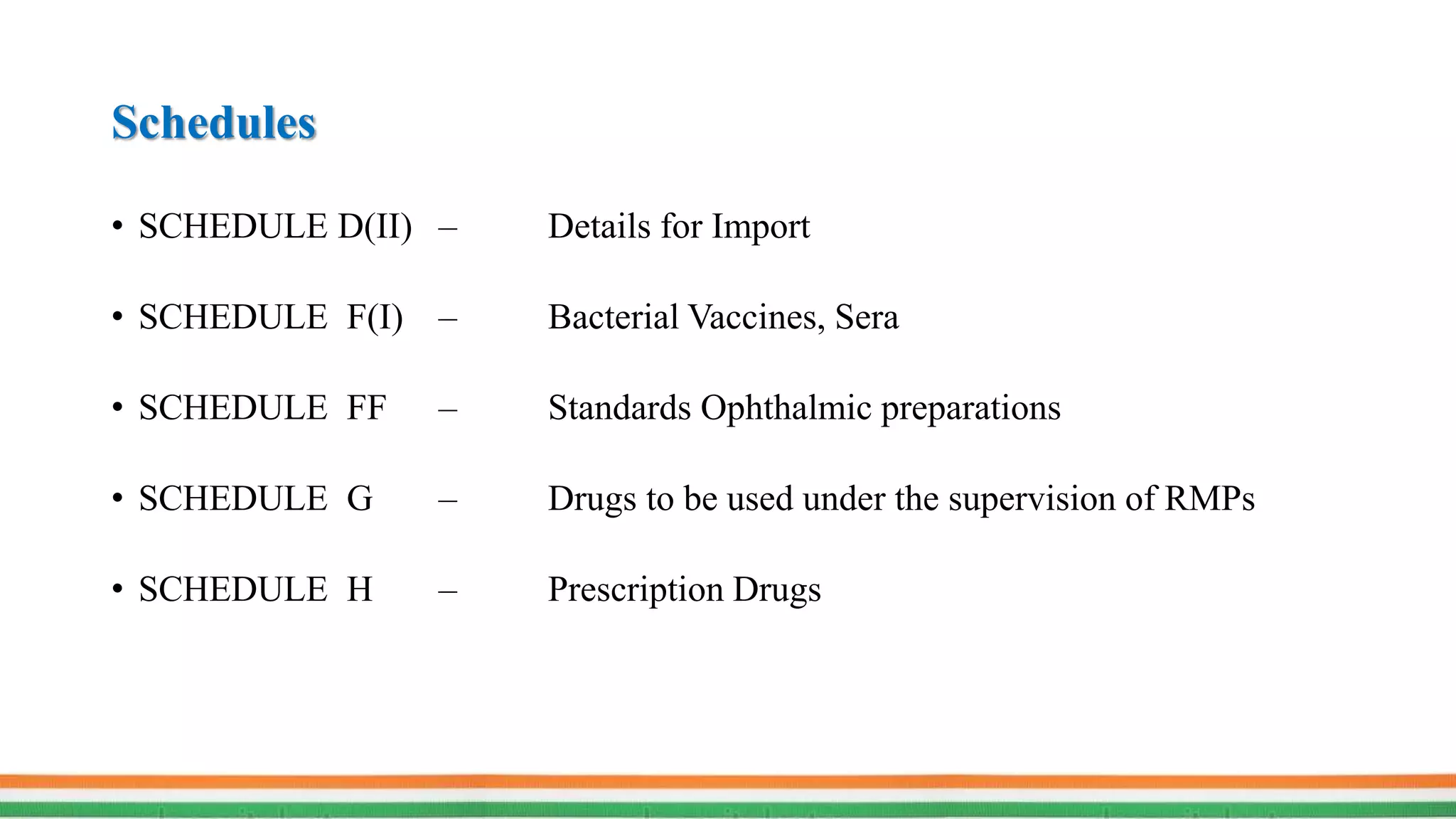 Drug Regulatory Systems in India | PPTX