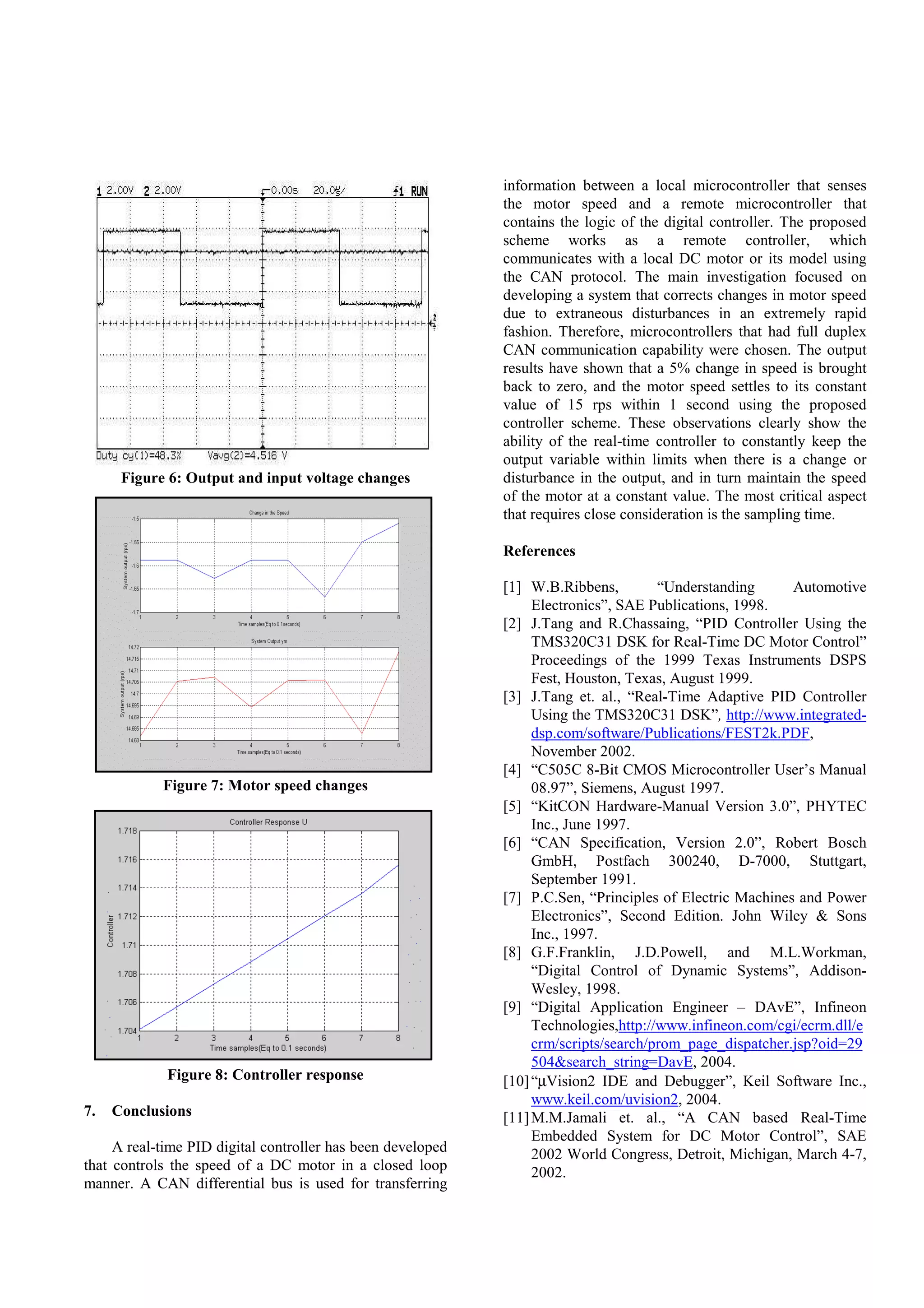 A PID Controller for Real-Time DC Motor Speed Control using the C505C ...