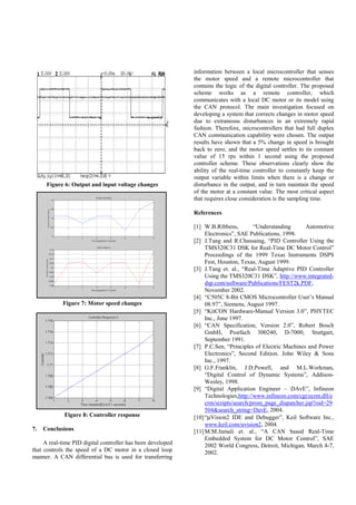 A PID Controller for Real-Time DC Motor Speed Control using the C505C Microcontroller | PDF