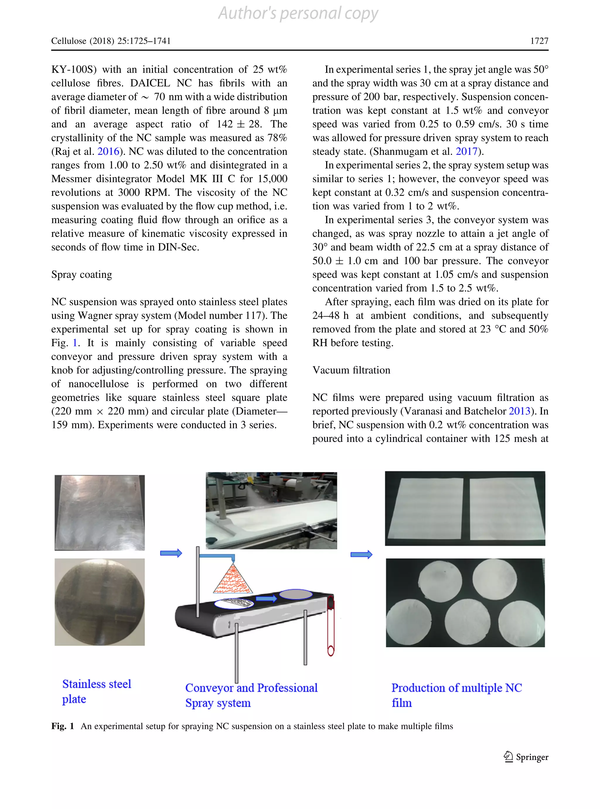 Spray Coating Process | PDF | Physics | Science