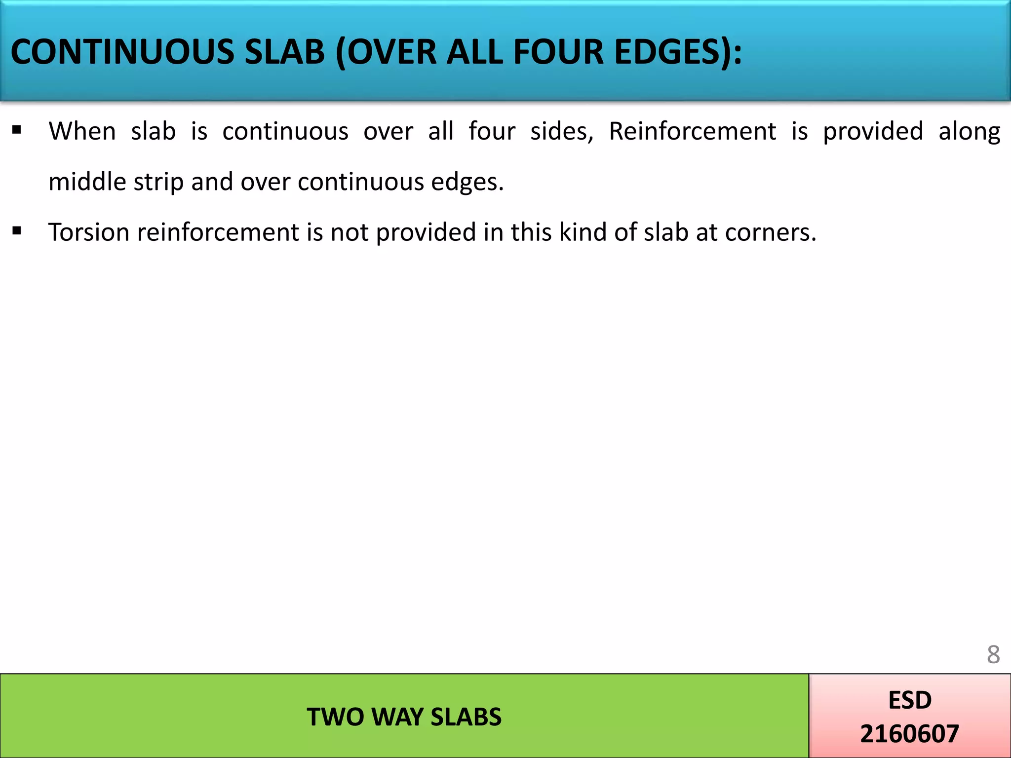 Two Way Slabs | PPTX