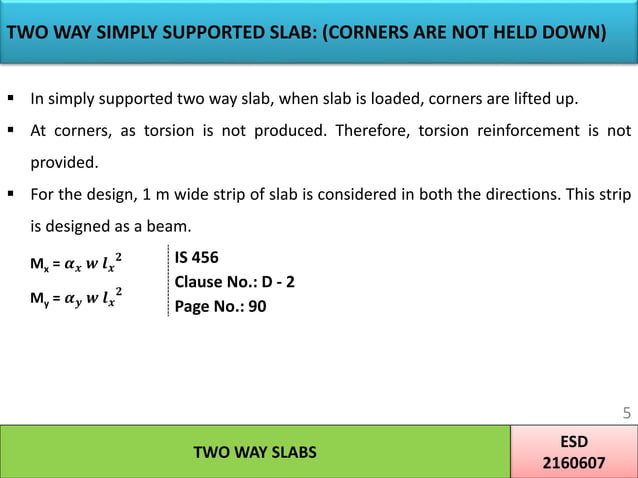 Two Way Slabs | PPTX | Civil Engineering Industry | Industries