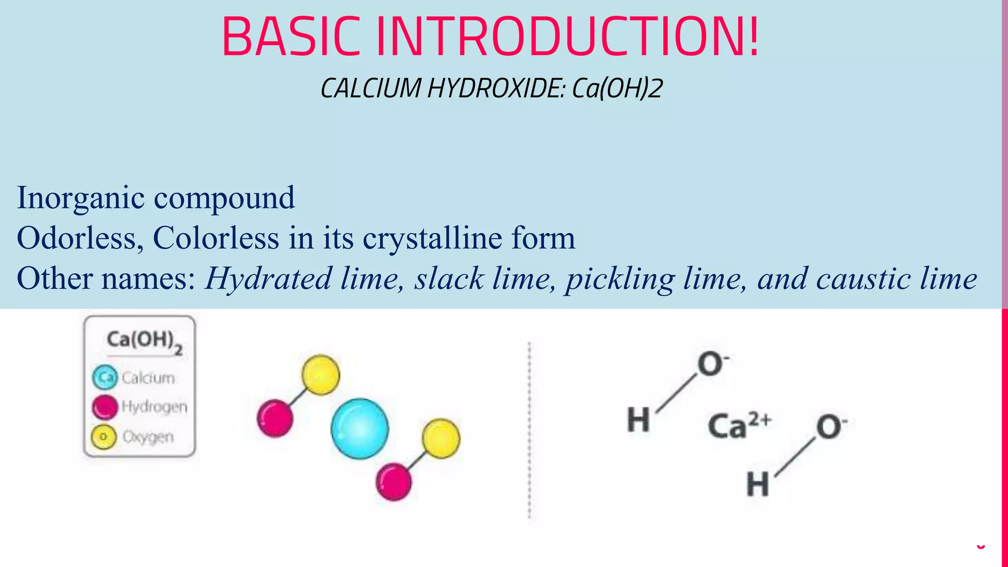 CALCIUM HYDROXIDE IN CONSERVATIVE DENTISTRY | PPTX