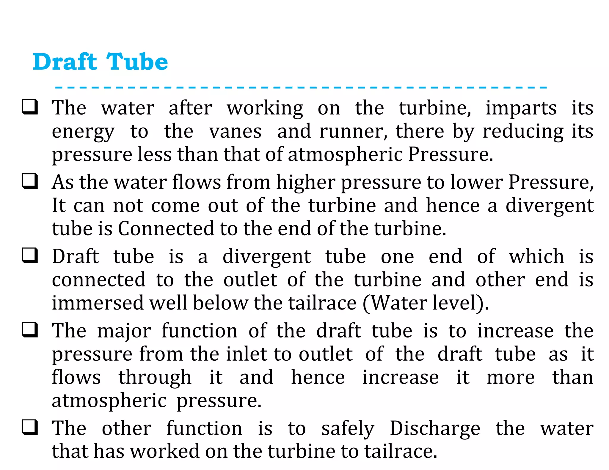 Draft Tube and Cavitation | Fluid Mechanics | PDF