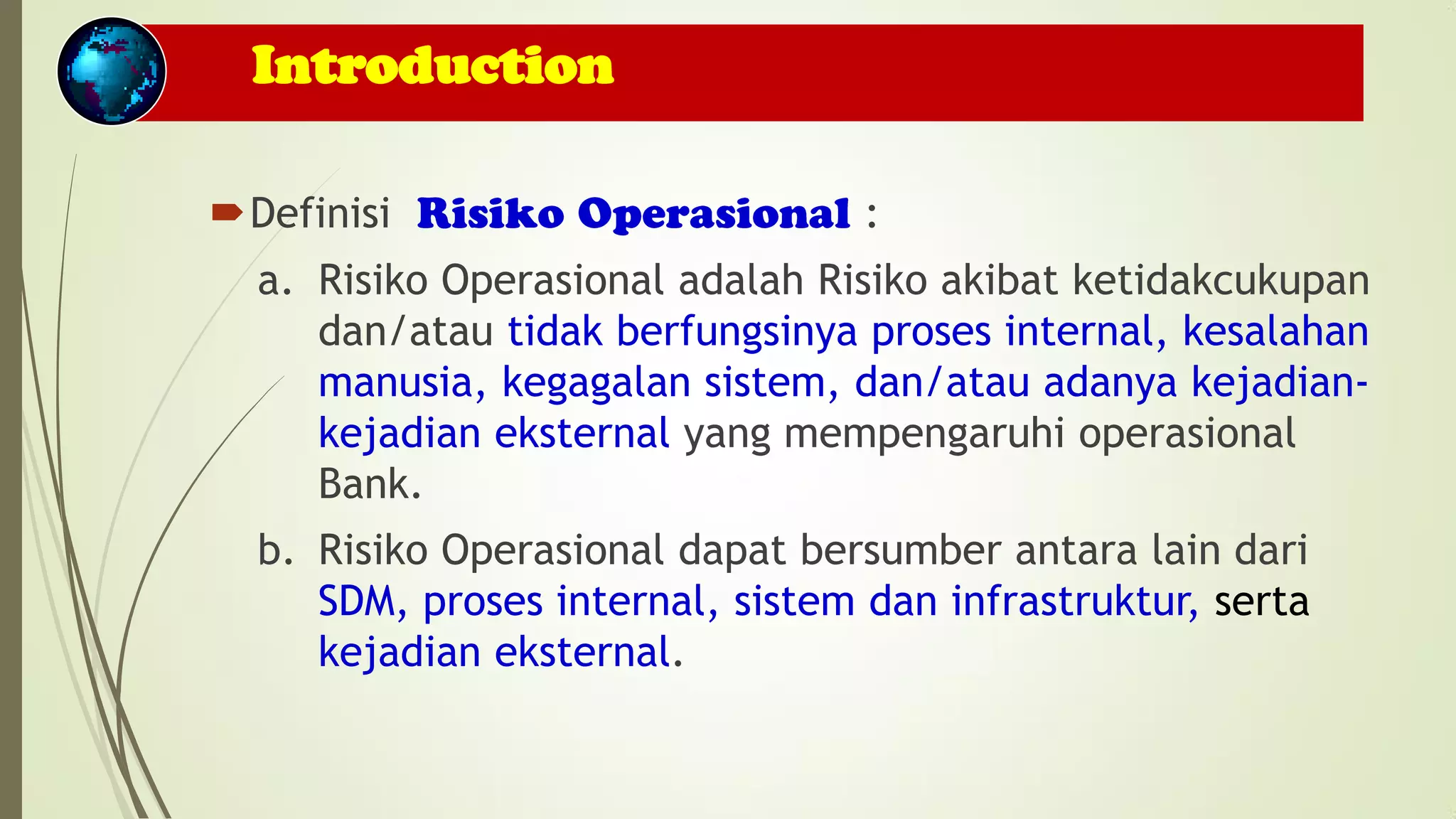 Model Stress Testing pada OPERATIONAL Risk Exposure_ Materi Training | PDF