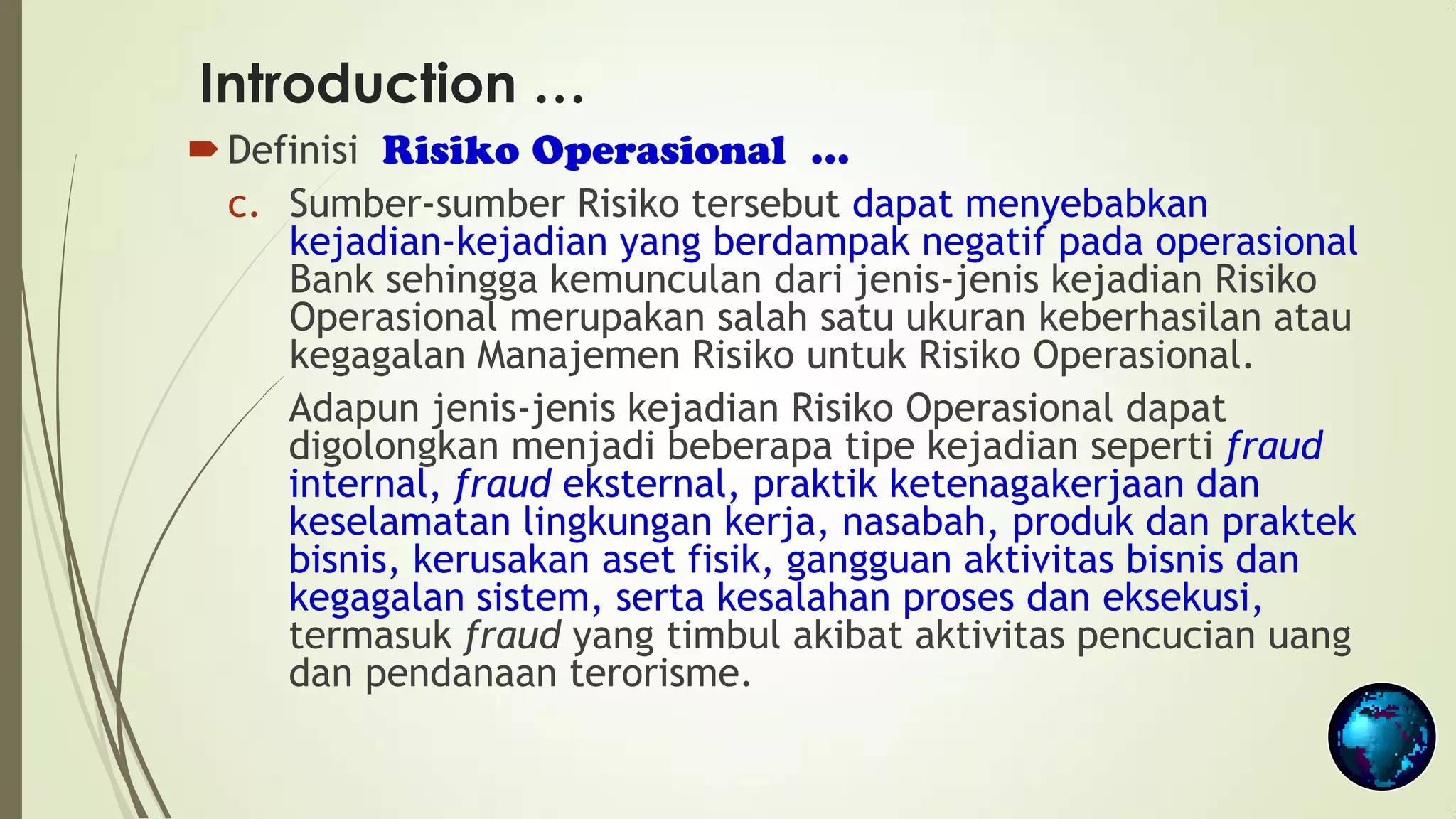 Model Stress Testing pada OPERATIONAL Risk Exposure_ Materi Training | PDF