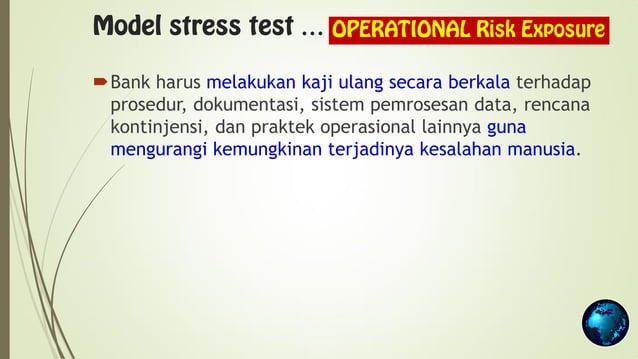 Model Stress Testing pada OPERATIONAL Risk Exposure_ Materi Training | PDF