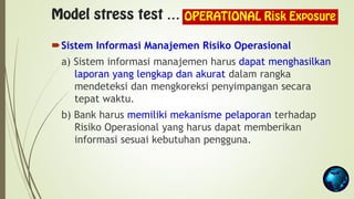 Model Stress Testing pada OPERATIONAL Risk Exposure_ Materi Training | PDF