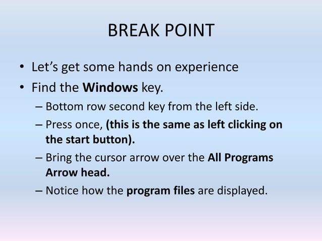 10. introduction to windows | PPT