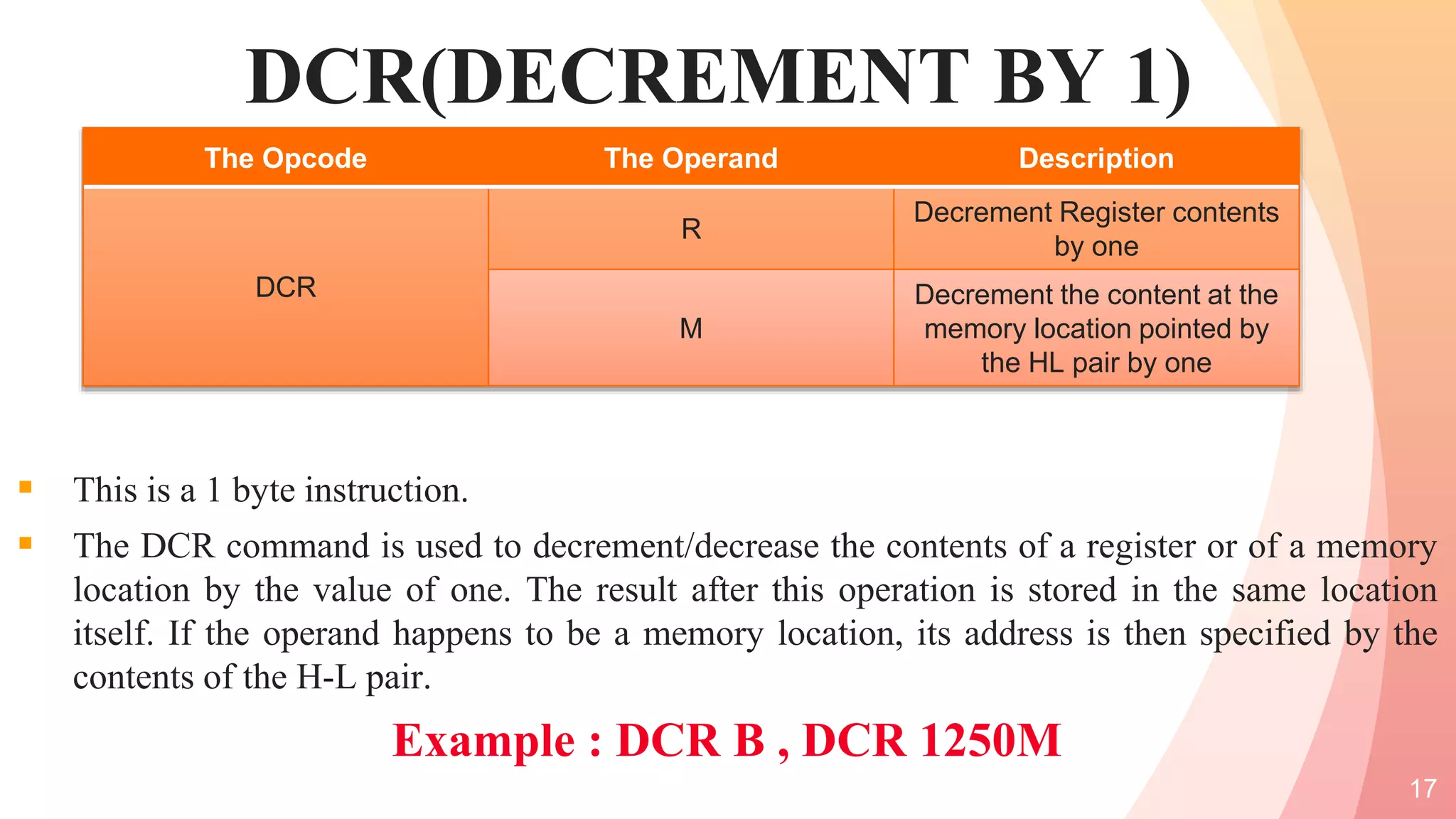 ARITHMETIC OPERATIONS IN 8085 MICROPROCESSOR | PPTX ARITHMETIC OPERATIONS IN 8085 MICROPROCESSOR | PPTX