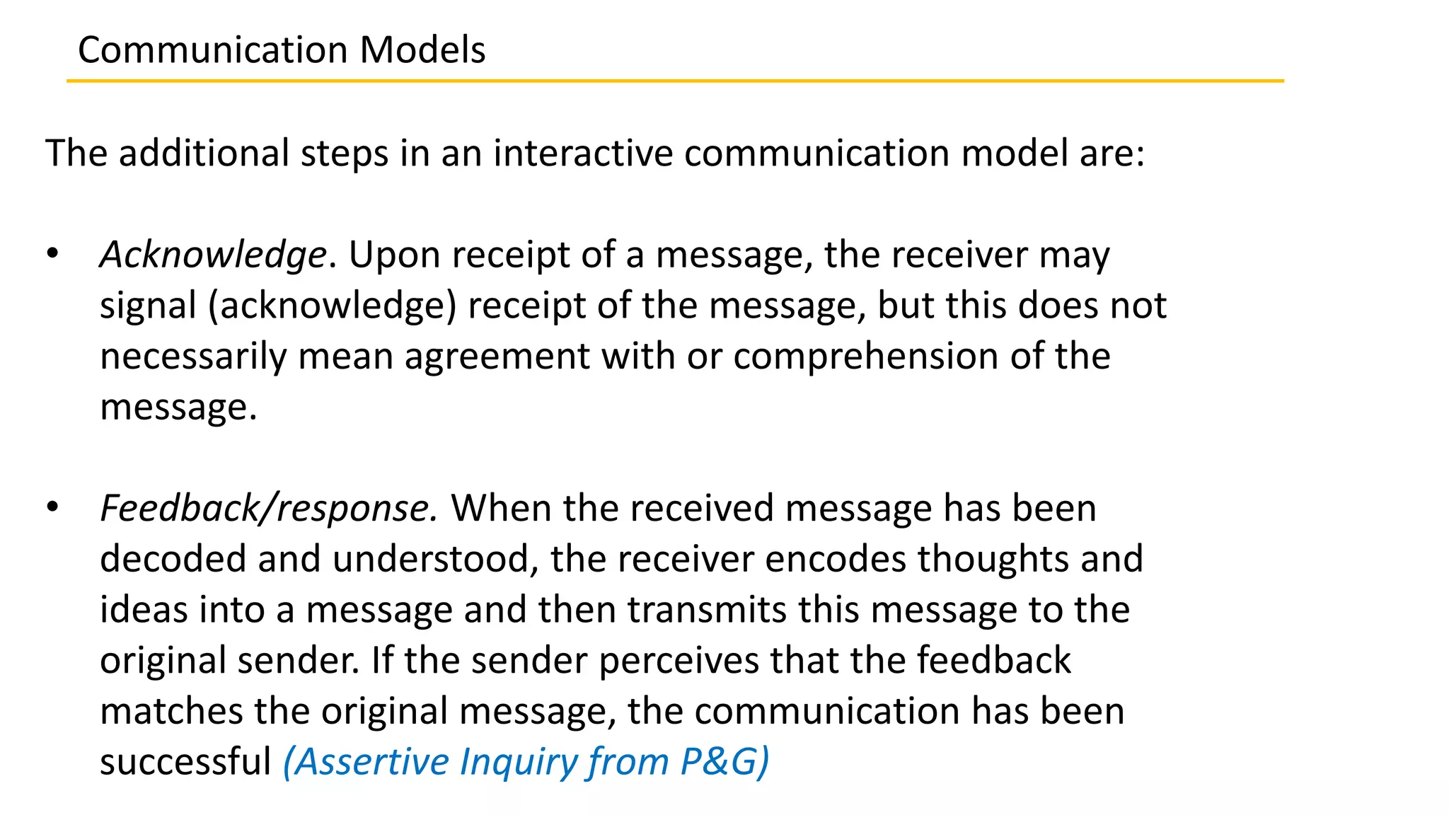 10.1 Communication Models | PPT