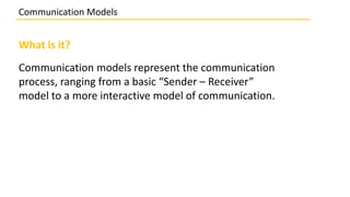 10.1 Communication Models | PPT