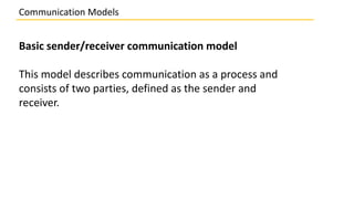 10.1 Communication Models | PPT