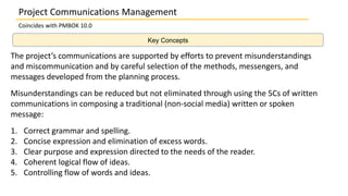 10.0 Project Communications Management Overview | PPT