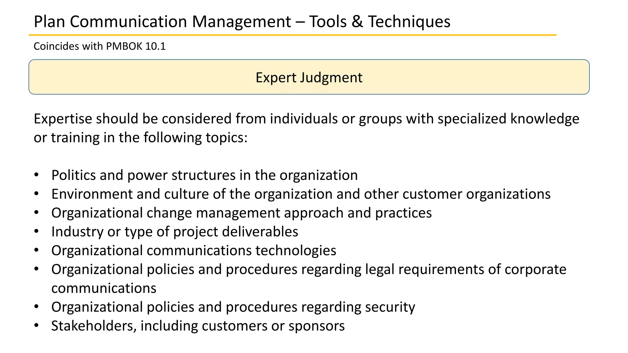 10.1 Plan Communication Management | PPTX