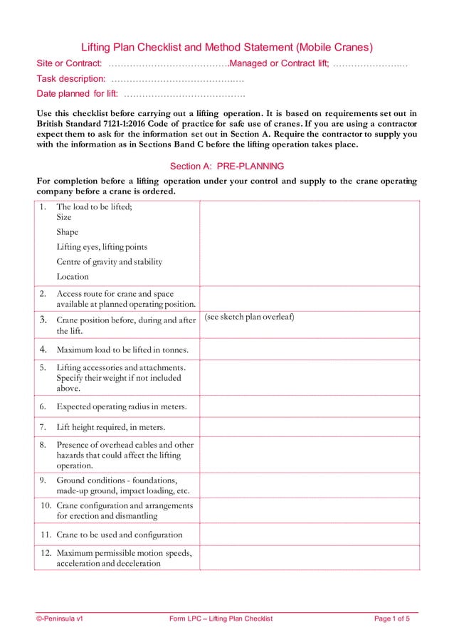 10. lifting-plan-checklist-and-method-statement-2 | DOCX ...