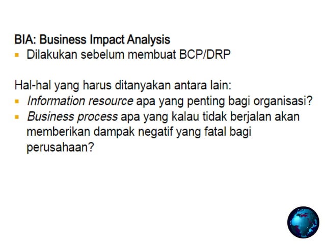 Definisi dan Metode Business Impact Analysis (BIA) dan Risk Assessment ...
