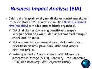 Definisi dan Metode Business Impact Analysis (BIA) dan Risk Assessment (RA) _ Materi Training ...