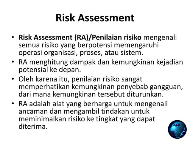 Definisi dan Metode Business Impact Analysis (BIA) dan Risk Assessment ...