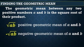 Geometric Mean | PDF