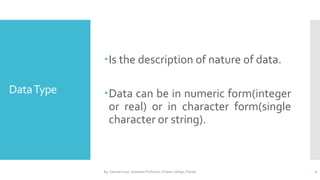 Data types in C | PPTX