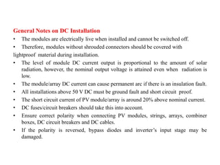 Installation and troubleshooting of solar pv power plants | PDF