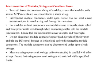 Installation and troubleshooting of solar pv power plants | PDF