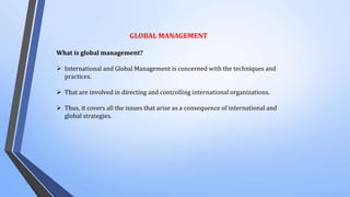 10. global management issue | PPTX