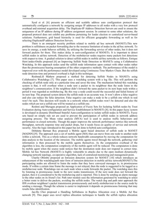 Mitigation of Selfish Node Attacks In Autoconfiguration of MANETs | PDF