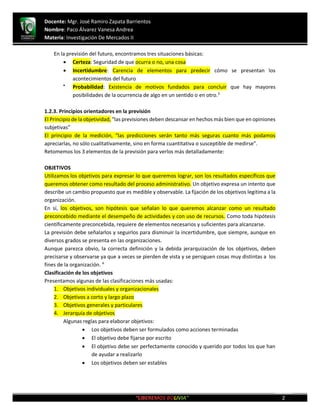 La previsión | PDF
