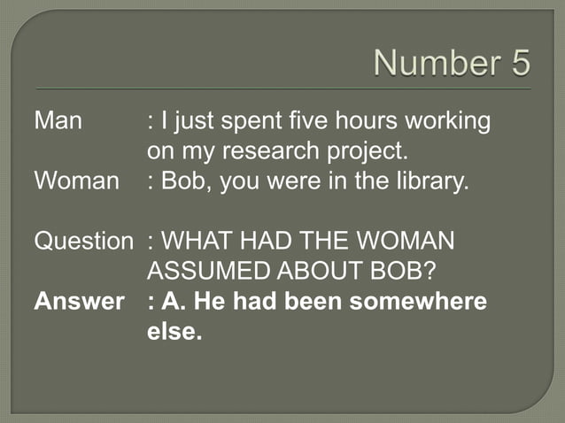 TOEFL Exercise 13 - Emphatic Expression of SURPRISE | PPTX