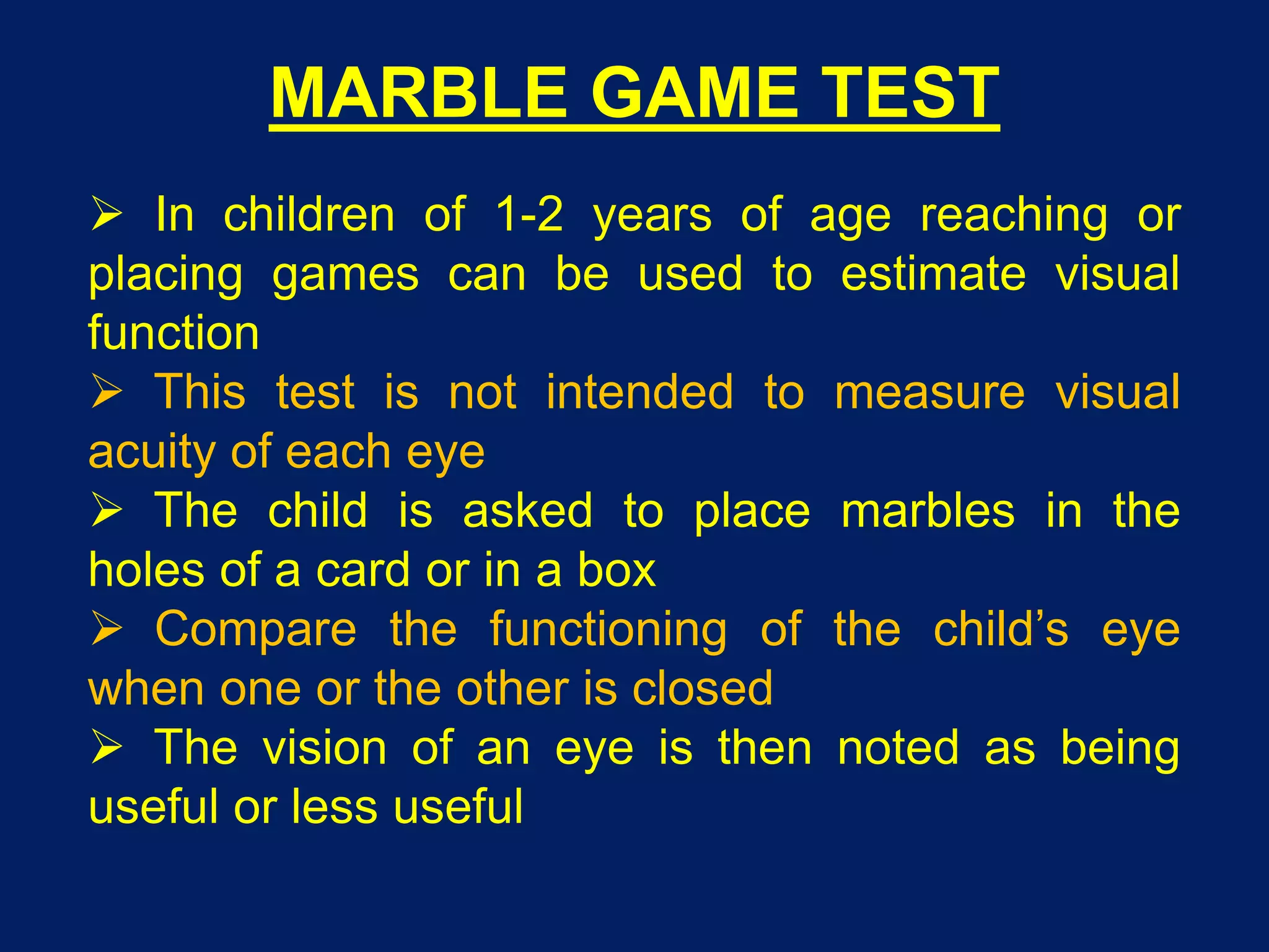 Visual acuity in children | PPT